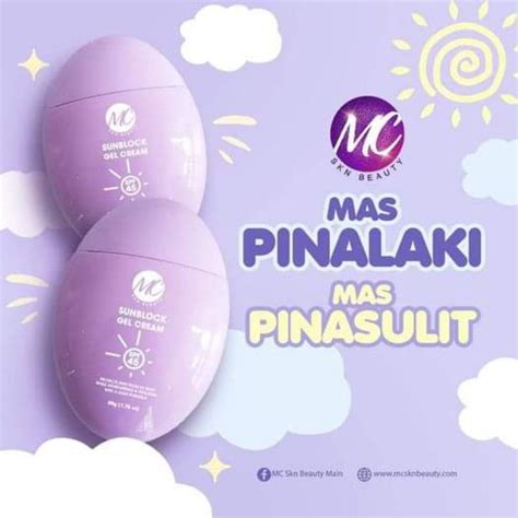 Mc Sunblock Gel Cream Egg Shape 50g Shopee Philippines