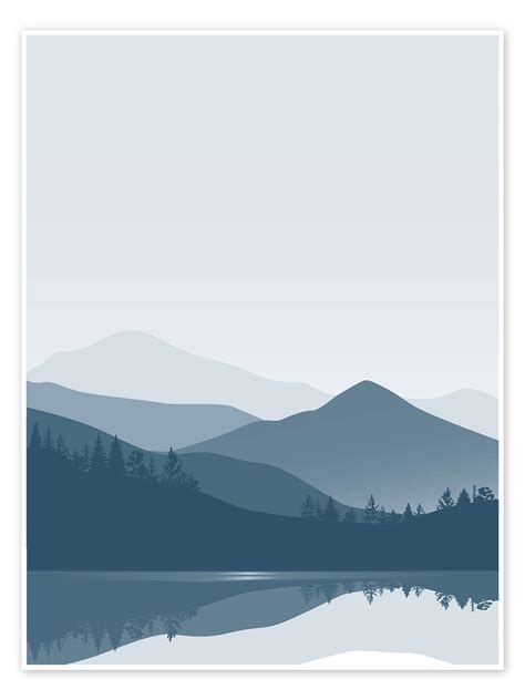 Lac De Montagnedannli En Poster Tableau Sur Toile Et Plus