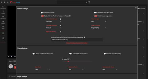 Pop Up Settings Window · Issue 1077 · Freetubeappfreetube · Github
