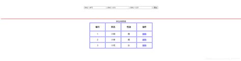 web前端案例一：简易动态表格 web 动态表格展示 csdn博客