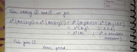 Solved If E Is A Measurable Set Then Prove That Ae Is A