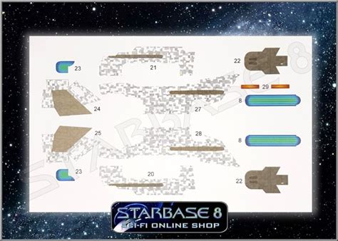 Federation Saber Class Wallpaper Decal Sheet Starcraft