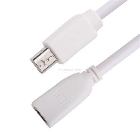 C G Mini Displayport Cable Male To Female Displayport Cable White Digital Display Cable Oem Odm