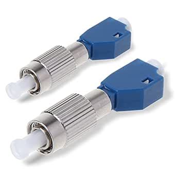 Guakiili 2pcs LC Female To FC Male Hybrid Converter Adapter Fibre Optic Power Meter Coupler