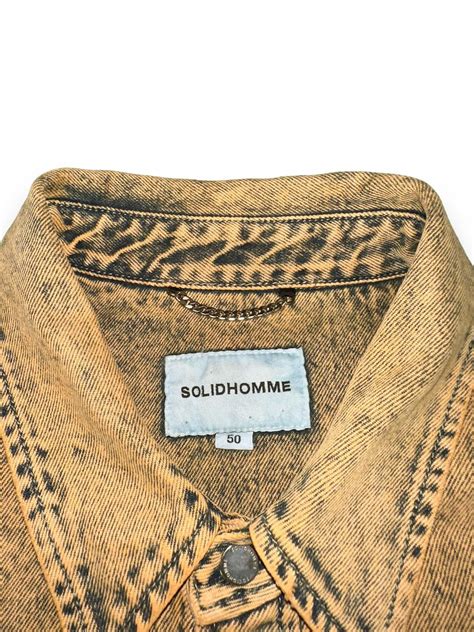 솔리드옴므 우영미 백로고 워싱 데님자켓 후루츠패밀리