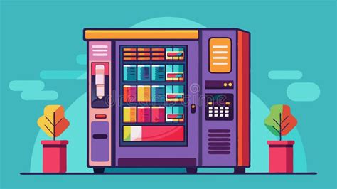 Automatic Vending Machine Stock Vector Illustration Of Push