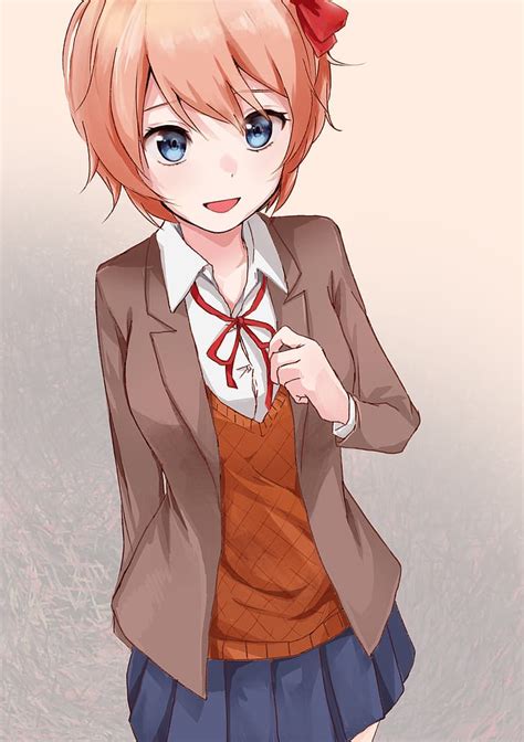 Hd Wallpaper Anime Anime Girls Doki Doki Literature Club Sayori