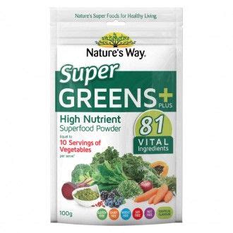 Natures Way Brands Super Greens Superfood Powder Superfood