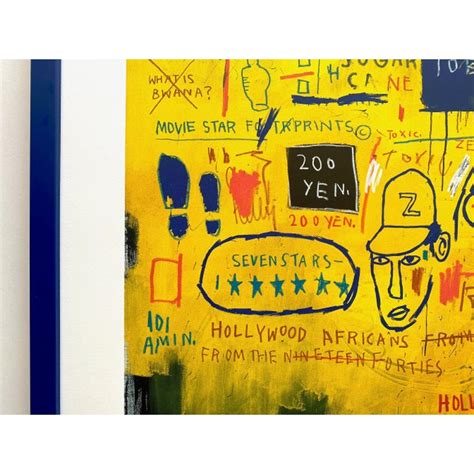 Jean Michel Basquiat Estate Framed Fine Art Lithograph Print