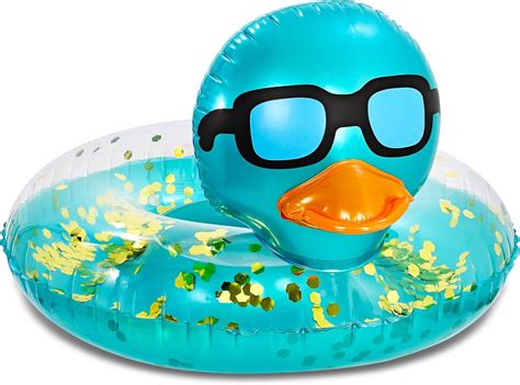 Poza Inflatable Duck Pool Float Tube Heavy Duty Vinyl Uv