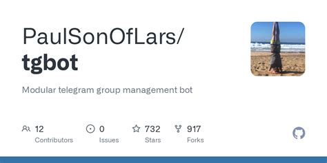 github paulsonoflars tgbot modular telegram group management bot