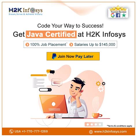 h2k 🚀 code your way to success get java certified at h2k infosys and
