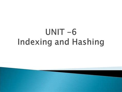 Dynamic Multi Level Indexing Using B Trees And B Trees Ppt