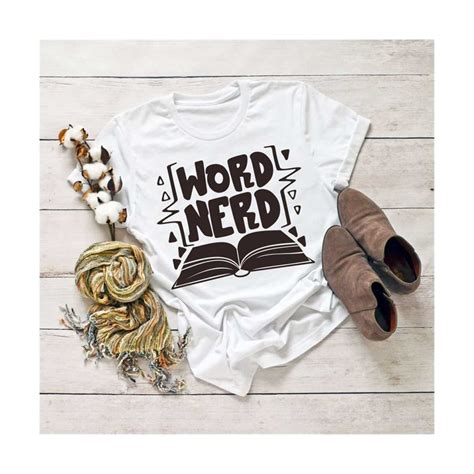 Word Nerd Svg Cutting Filereading Svg Teacher Svgschool S Inspire Uplift