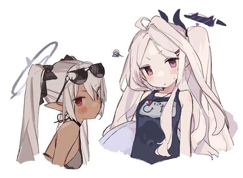 Hina Iori Hina And Iori Blue Archive Drawn By Np Nmmm Danbooru