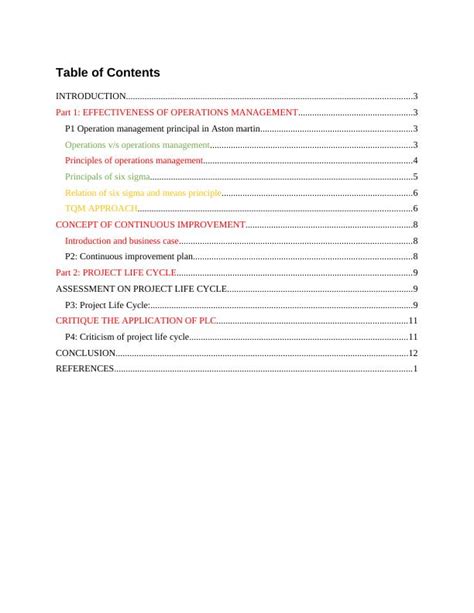Operations Management And Project Management Desklib