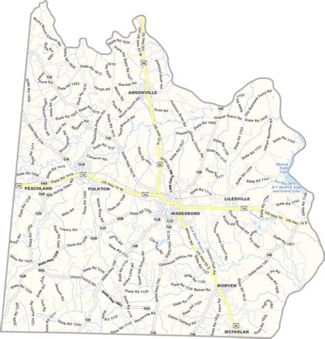 Bertie County Map North Carolina Us County Maps