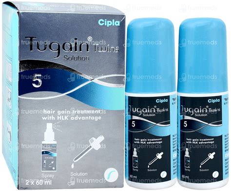 Tugain 5 Twins Solution 60 Ml Pack Of 2 Uses Side Effects Dosage Price Truemeds