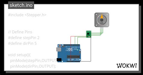 Project Arduino Steeper Wokwi ESP STM Arduino Simulator