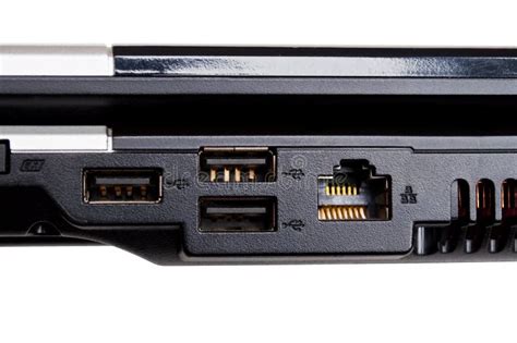Hand Plugging An Usb Plug Into The Socket Of A Laptop Stock Image Image Of Socket Computer