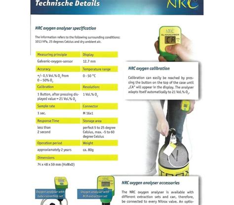 Oxygen Analyzer Nrc Bali Dive Shop
