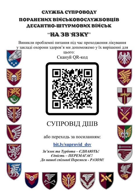 Для ефективного функціонування системи супроводу патронації поранених військовослужбовців ДШВ