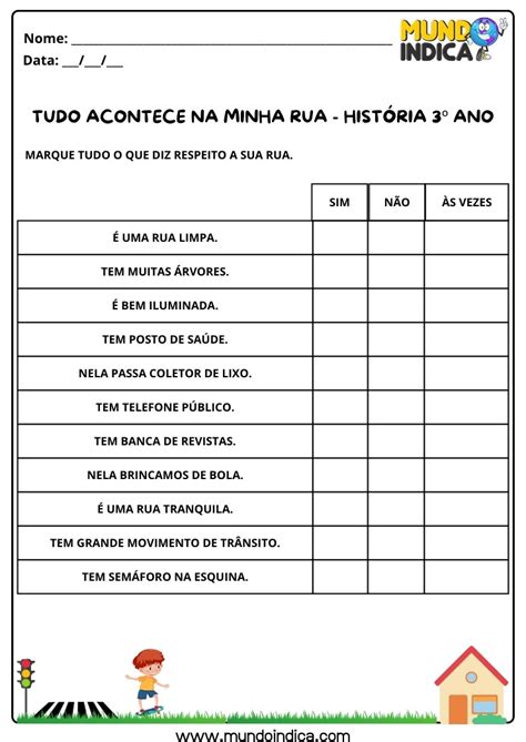 20 Atividades De História Para O 3º Ano Do Ensino Fundamental