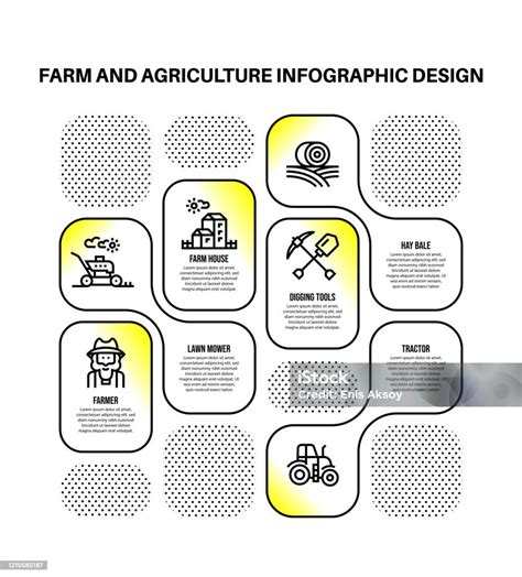 농장 및 농업 키워드 및 아이콘이 있는 인포그래픽 디자인 템플릿 그루터기 들에 대한 스톡 벡터 아트 및 기타 이미지 그루터기 들 0명 가금류 Istock