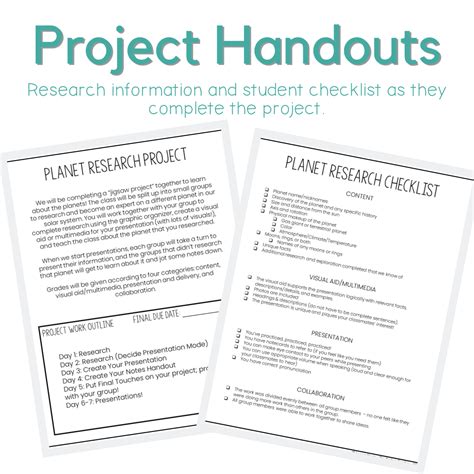 Solar System Research Project Rubric