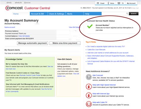 Another Way Of Checking On Any Comcast Service Interruptions Outages Comcast Washington