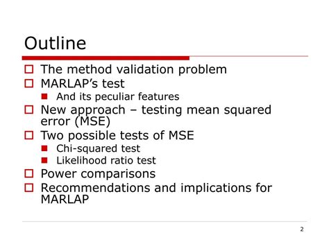 Ppt Beyond Marlap New Statistical Tests For Method Validation Powerpoint Presentation Id384665
