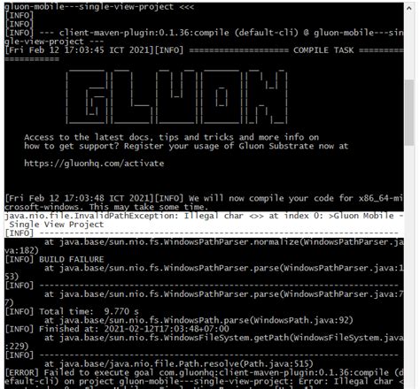 Windows Error Illegal Char At Index 0 · Issue 568 · Gluonhq