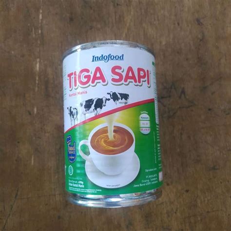 Jual Susu Kental Manis Tiga Sapi 490 Gram Skm Tiga Sapi Creamer