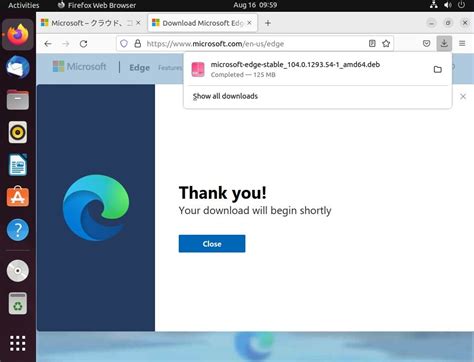Ubuntu Desktop 22 04 Lts Microsoft Edge Installation Instructions Shima System Academy