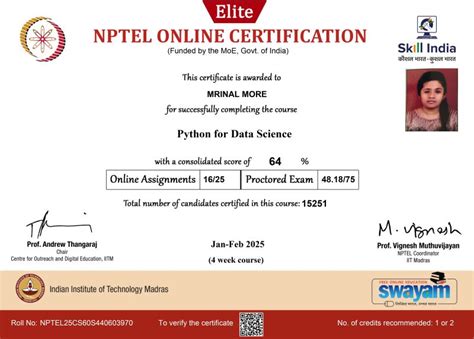 Nptel Python Datascience Iitmadras Skillindia Techlearning