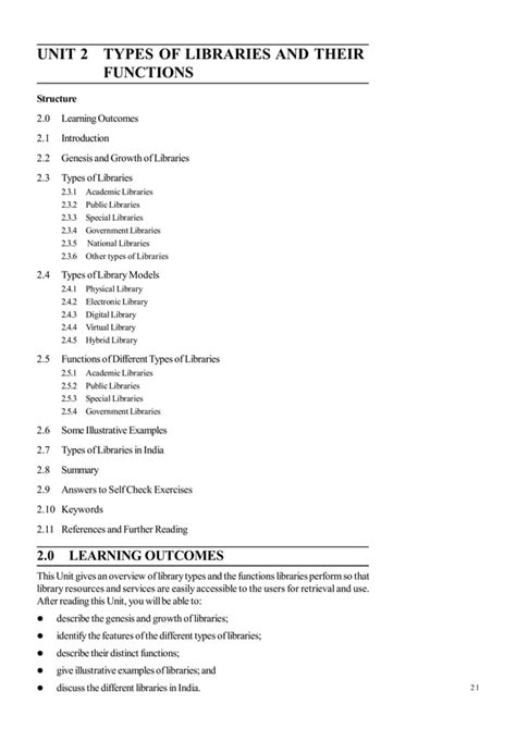 types of libraries and their functions pdf
