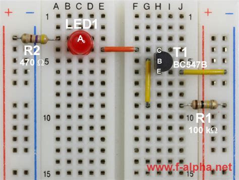 F Alpha Net Experiment The Transistor