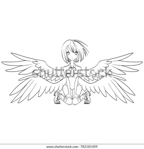 How To Draw Anime Girl With Angel Wings