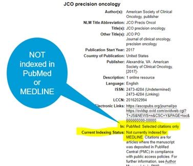 Checking to What Extent PubMed and MEDLINE Index a Journal | MSK ...