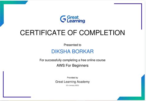 Diksha Borkar On Linkedin Greatlearningacademy Greatlearning Glacertificate Thankyou