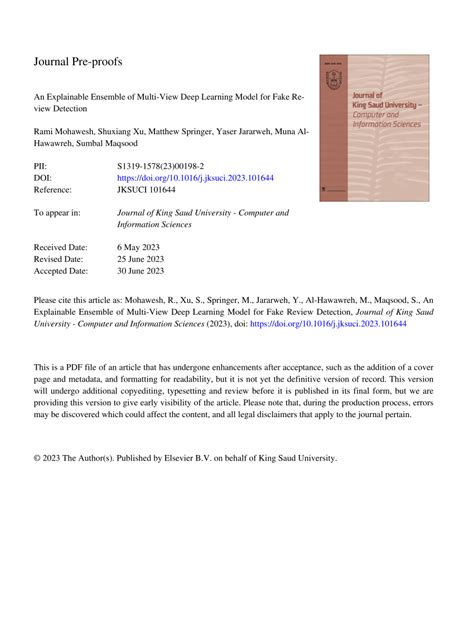 pdf an explainable ensemble of multi view deep learning model for
