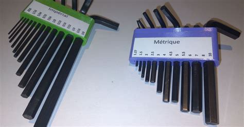 Metric And Imperial Hexagonal Allen Keys Cases By Benoît Lussier