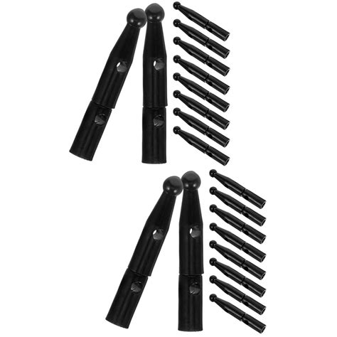 Worgeous 20 Pcs Rain Umbrella Tail Beads Plastic Umbrella Bone Covers Replacement Umbrella Tail