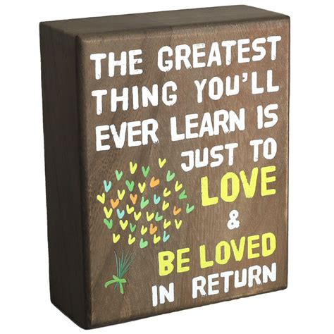 Rustic Wood Box Signs Love And Be Loved In Return 4 X 5 Inch Whoaon