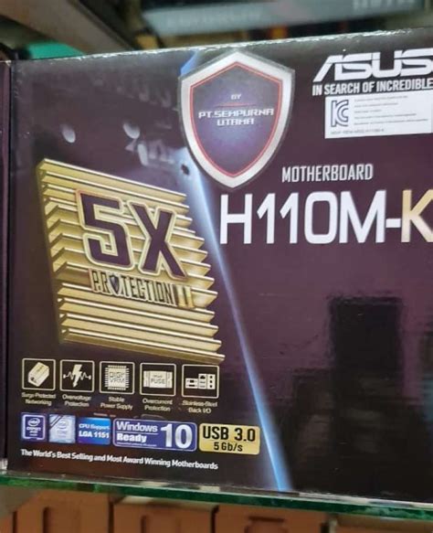 Promo Motherboard Asus H110 Mk Resmi Lga 1151 Gen 6 7 Diskon 23 Di Seller Xixistore Pasar