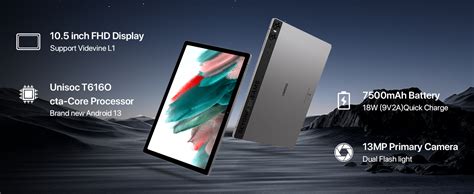 Umidigi A13 Tab 16 128gb Android 13 Tablets 10 5 Inch Fhd Display Android Tablet