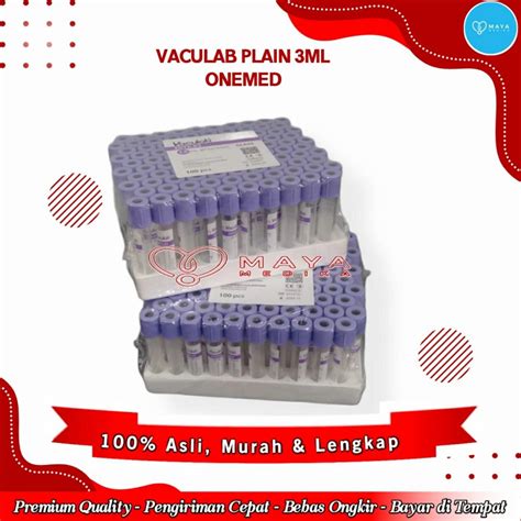 Jual Vaculab Edta 3 Ml K3 Glass 1 Box Isi 100 Pcs Shopee Indonesia