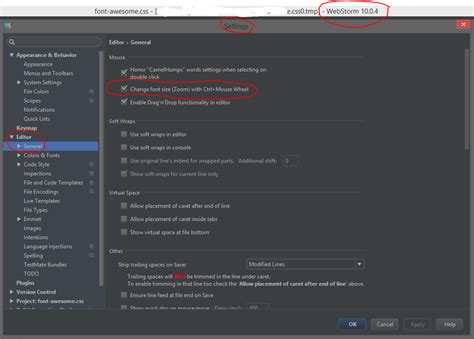 Changing The Code Font Size In WebStorm IDE Stack Overflow