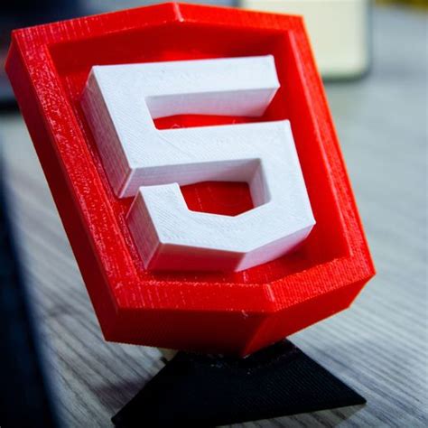 Download Stl File Html Css Jv Logo • Design To 3d Print ・ Cults