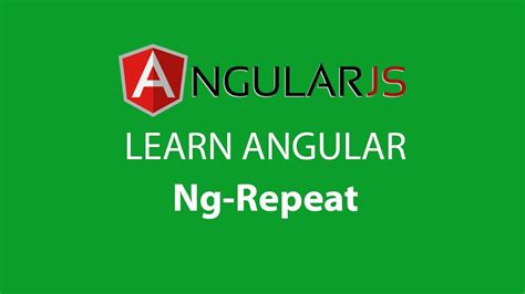 Angular Ng Repeat Tutorial 1 In Hindiurdu Youtube